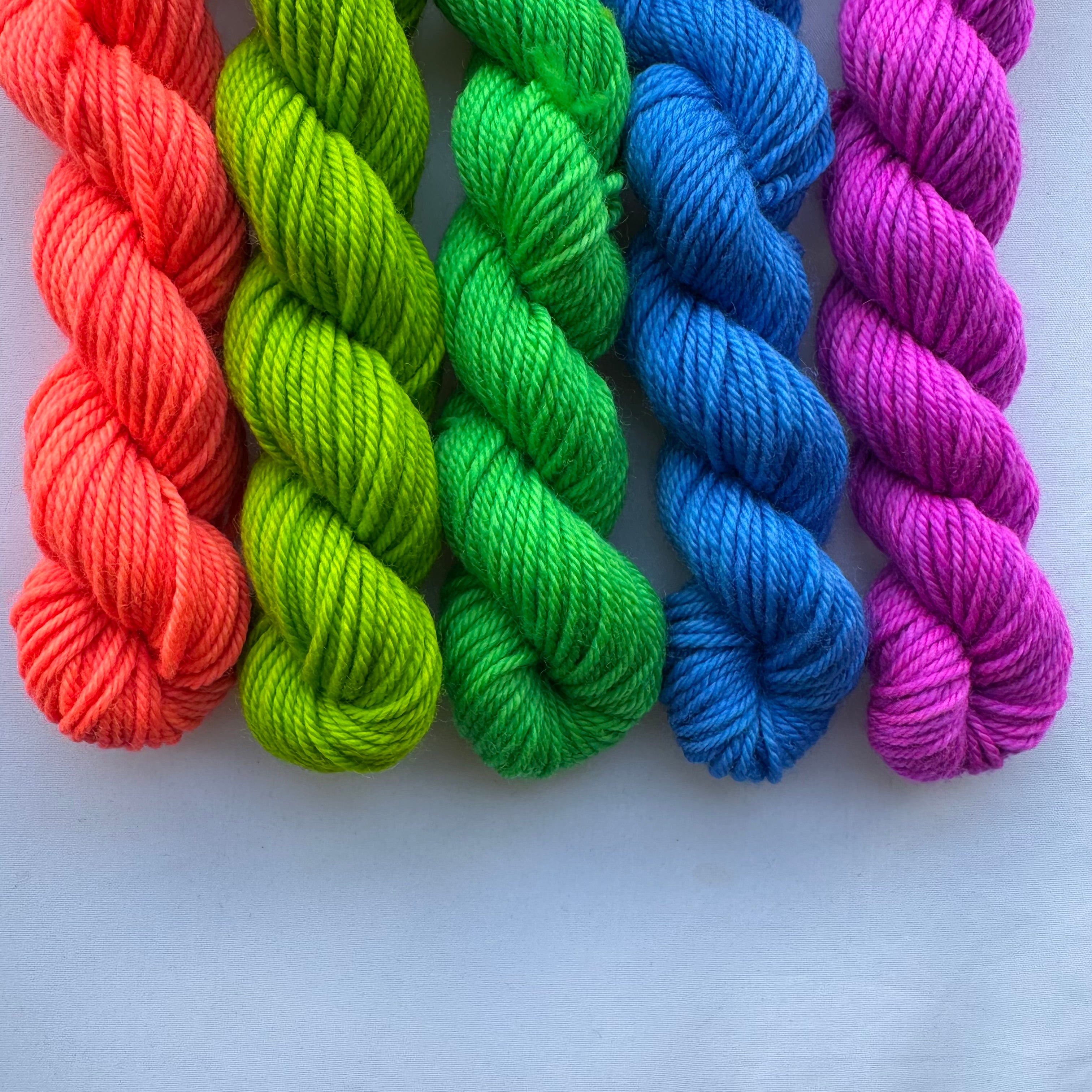 Huephoria Fibers Shiver 5-Skein Mini Set DK