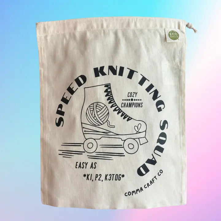 Speed Knitting Squad Project Bag